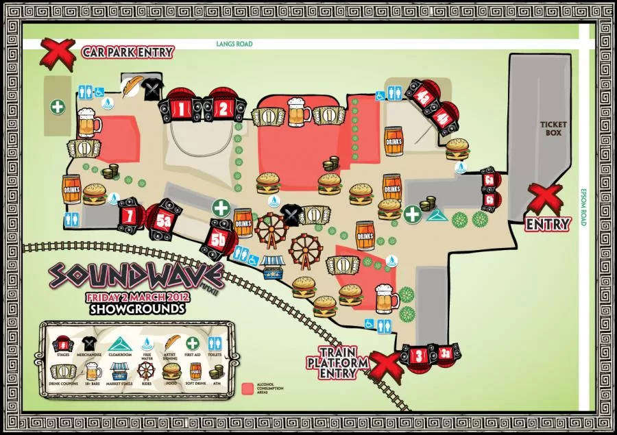 Soundwave Festival 2012 - Map | Concerts-Metal