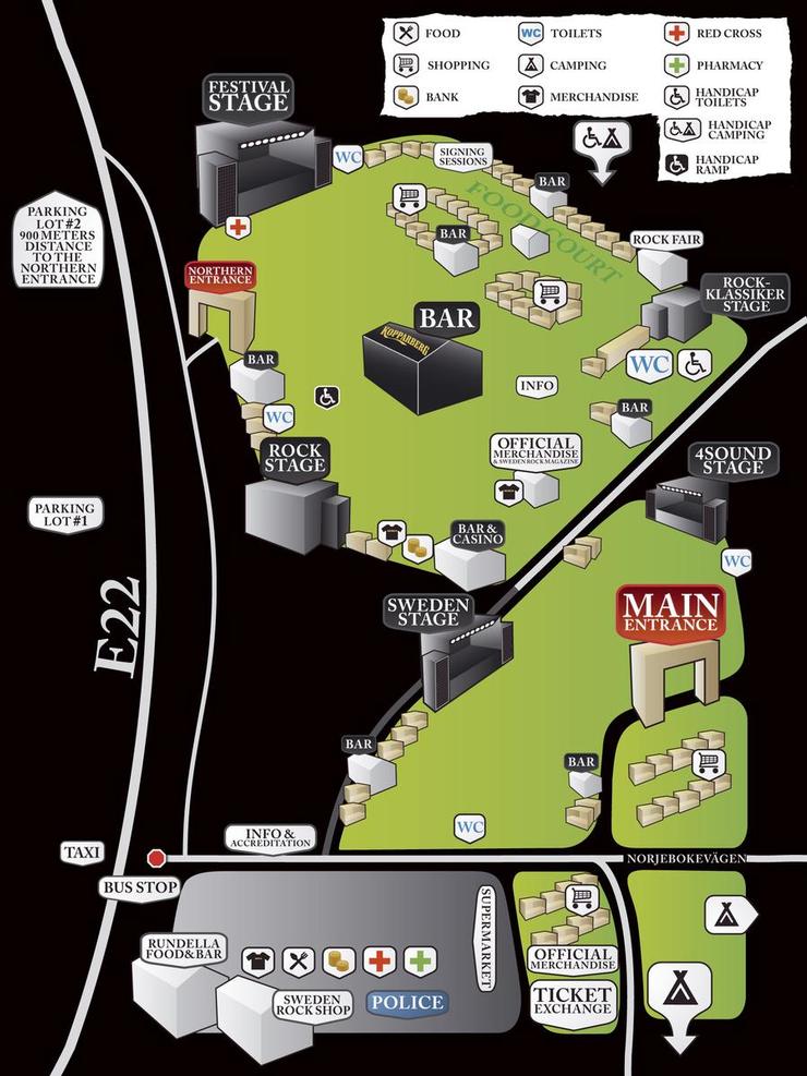 Sweden Rock Fest 2013 - Map | Concerts-Metal