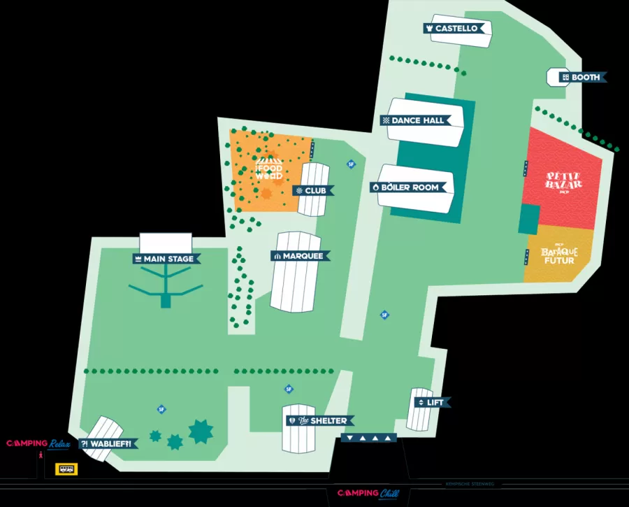 Pukkelpop Festival 2016 - Map | Concerts-Metal