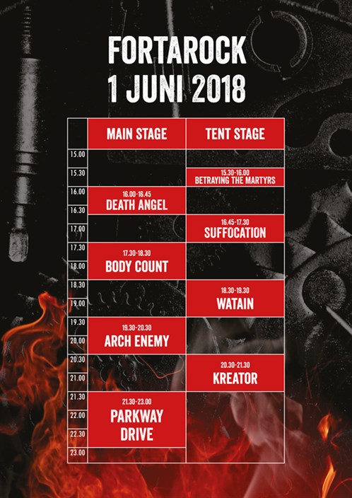 Fortarock 2018 - Running Order - Day 1 | Concerts-Metal