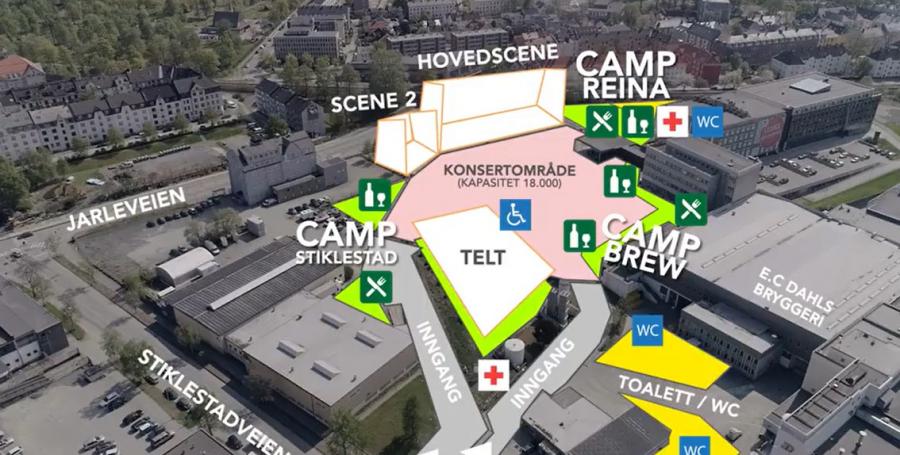 Trondheim Rocks Fest 2018 - Map | Concerts-Metal
