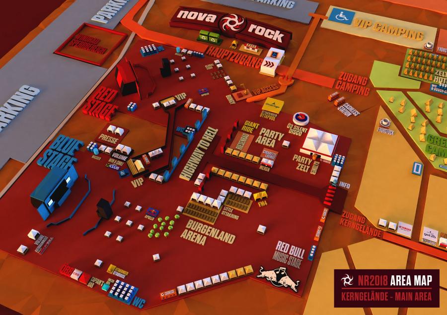Nova Rock 2018 - Map - Main area | Concerts-Metal