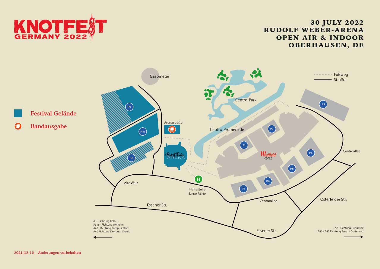 Knotfest Germany 2022 - Map