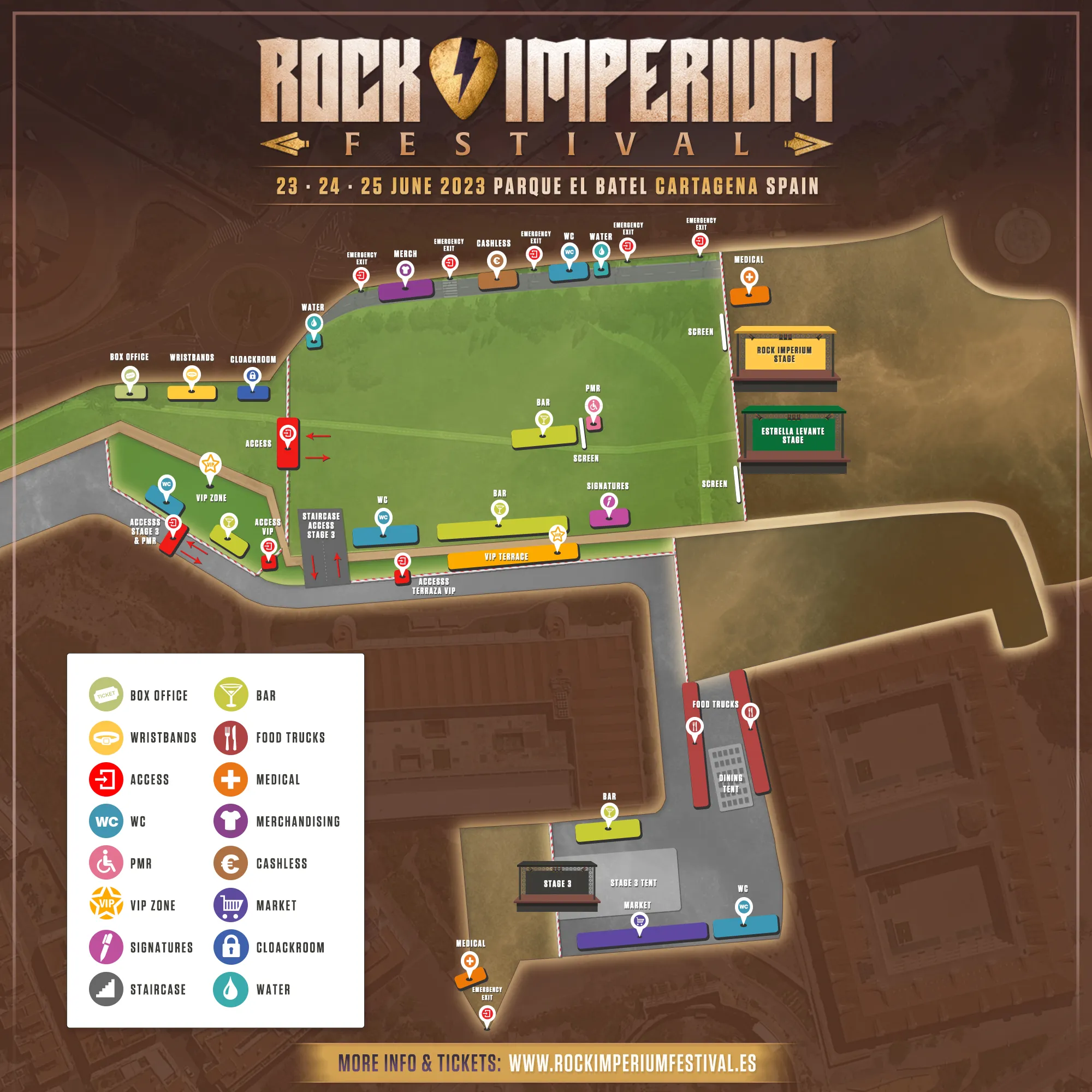 Rock Imperium Festival 2023 - Map | Concerts-Metal