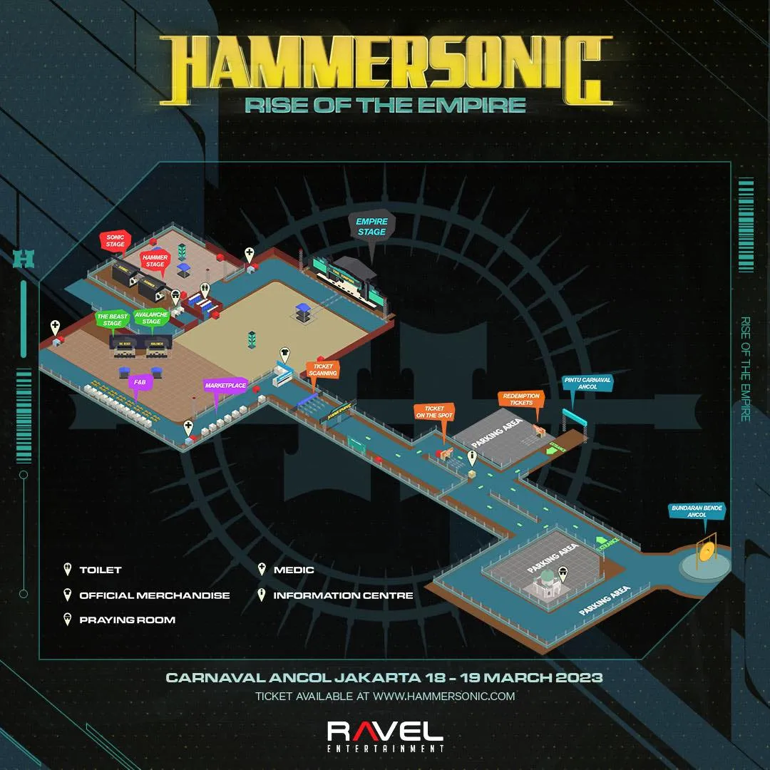 Hammersonic Festival 2023 - Map | Concerts-Metal