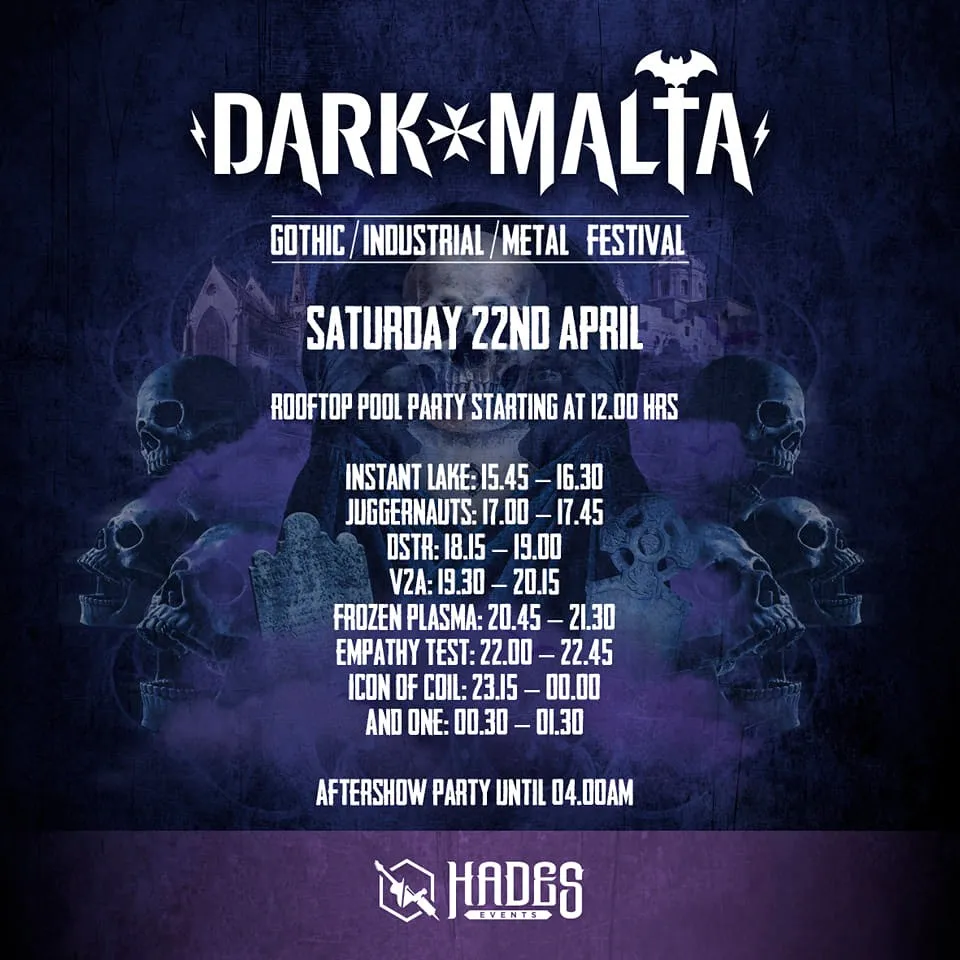 Dark Malta Festival 2023 - Running Order - Day 2 | Concerts-Metal
