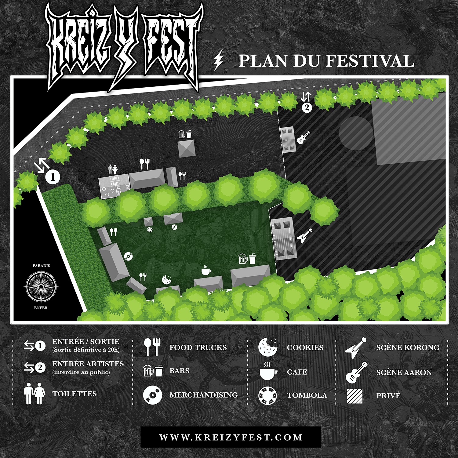 Kreiz Y Fest 2023 - Map