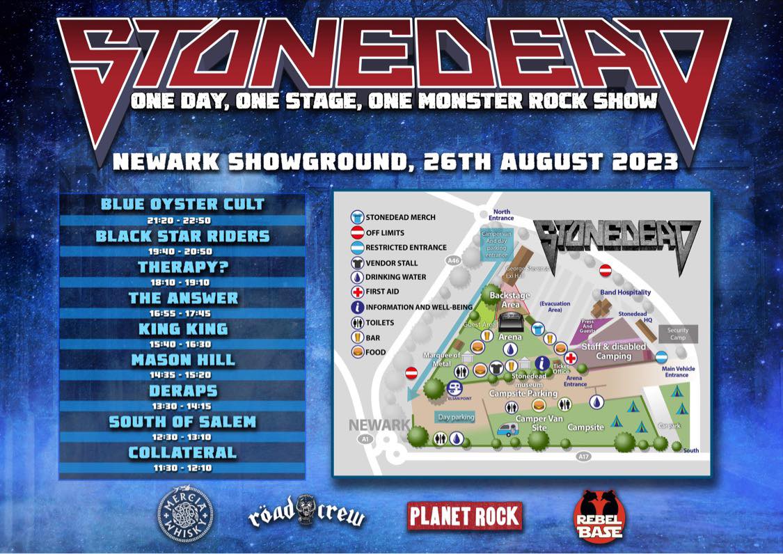 Stonedead Festival 2023 - Running Order - Map | Concerts-Metal