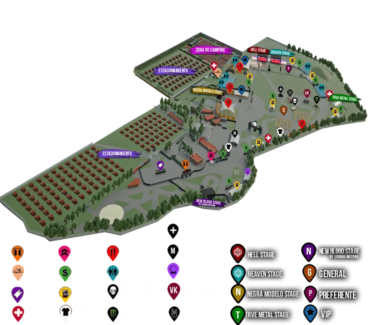 Hell And Heaven Fest 2023 - Map | Concerts-Metal