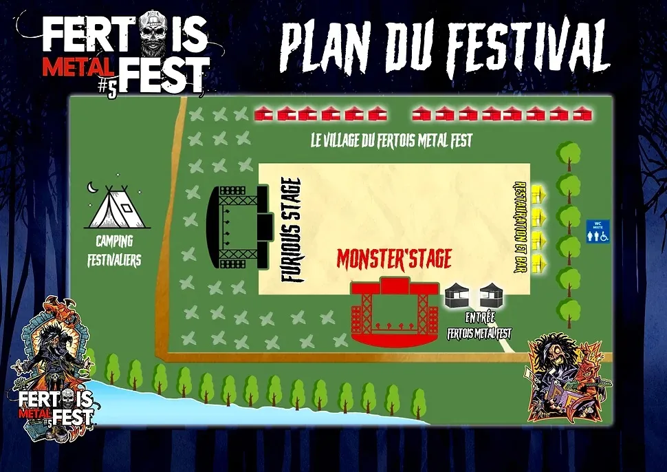 Fertois Metal Fest 2023 - Map | Concerts-Metal