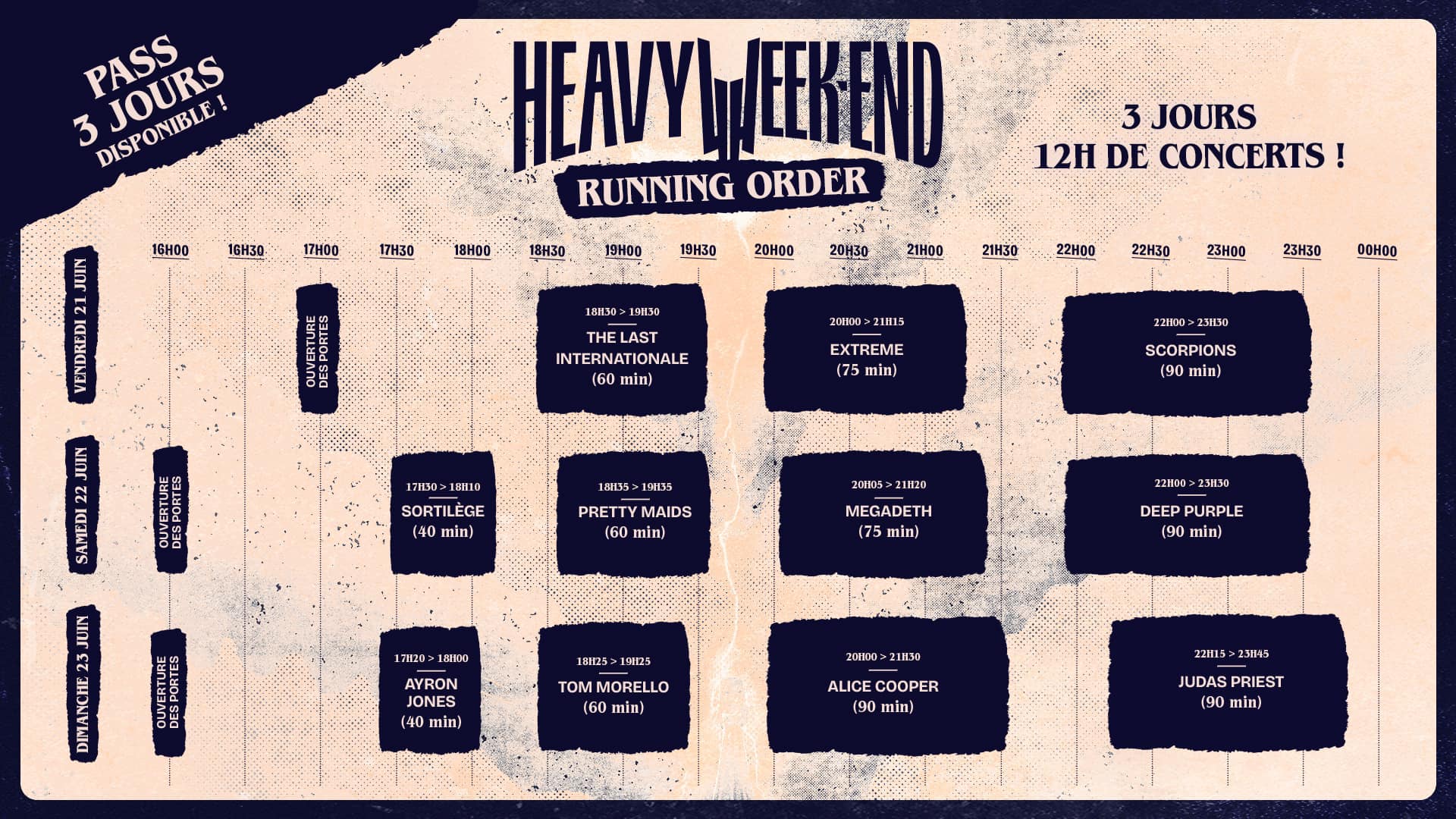 Heavy Weekend - Nancy Open Air 2024 - Running Order/Timetable