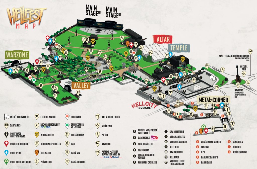 Hellfest 2024 - Map | Concerts-Metal
