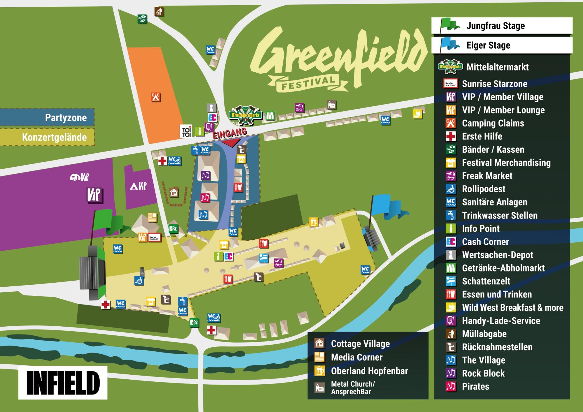 Greenfield Festival 2024 - Map