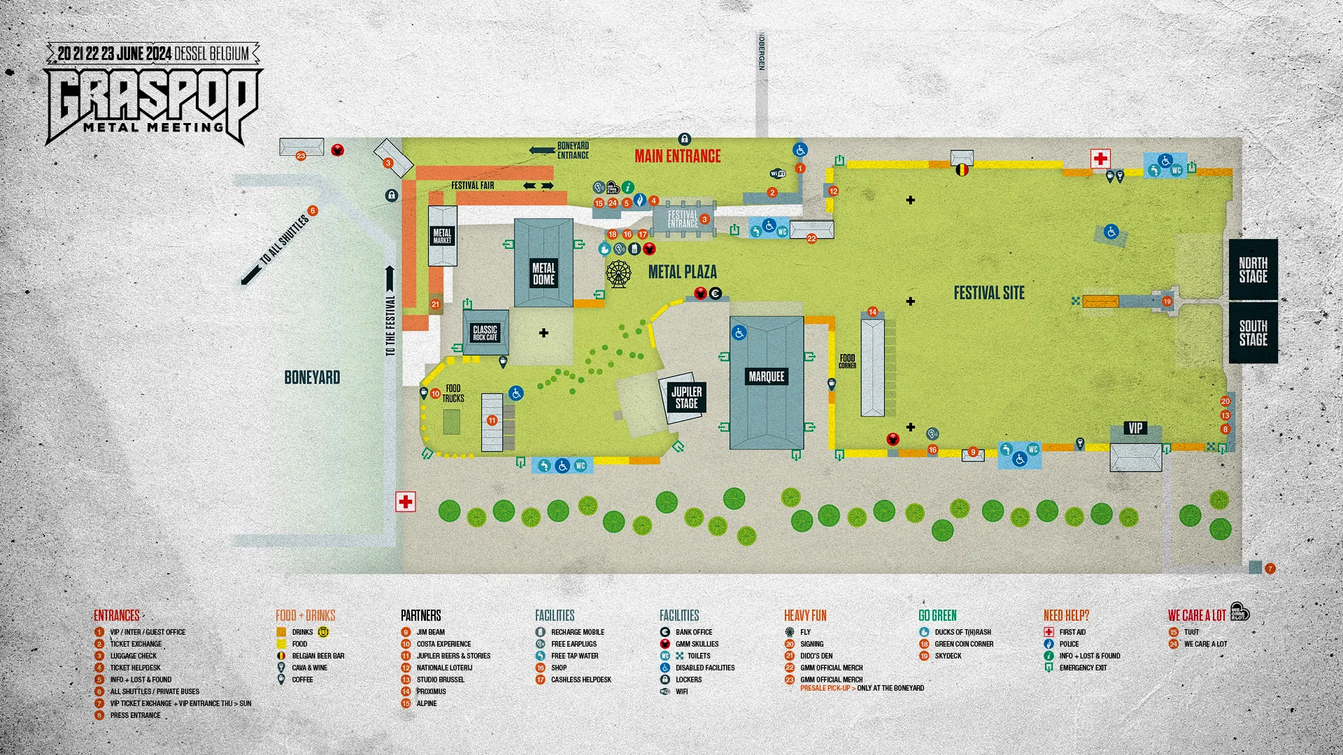 Graspop Metal Meeting 2024 - Map | Concerts-Metal