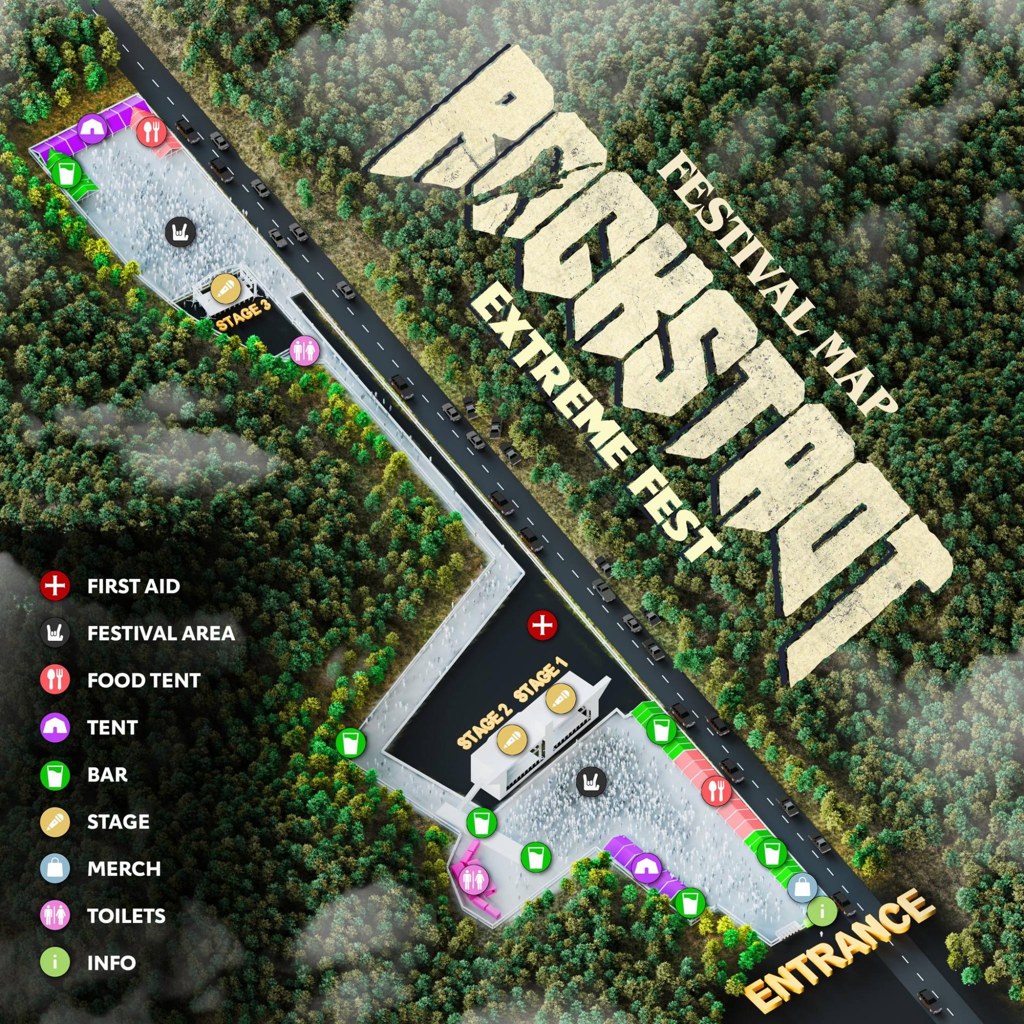 Rockstadt Extreme Fest 2024 - Map | Concerts-Metal