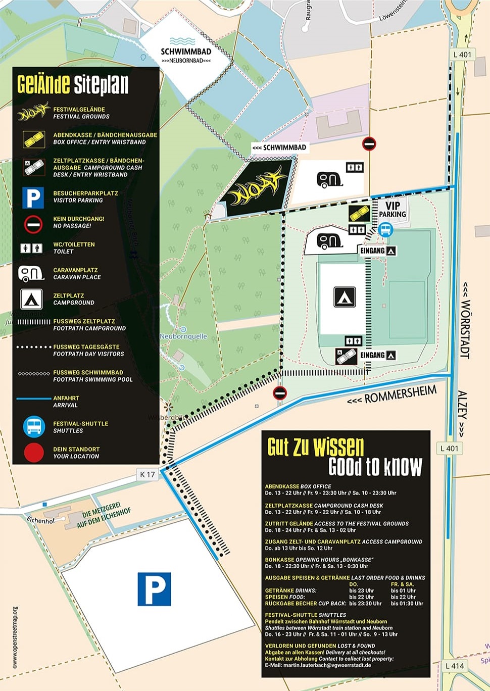 Neuborn Open Air Festival 2024 - Map