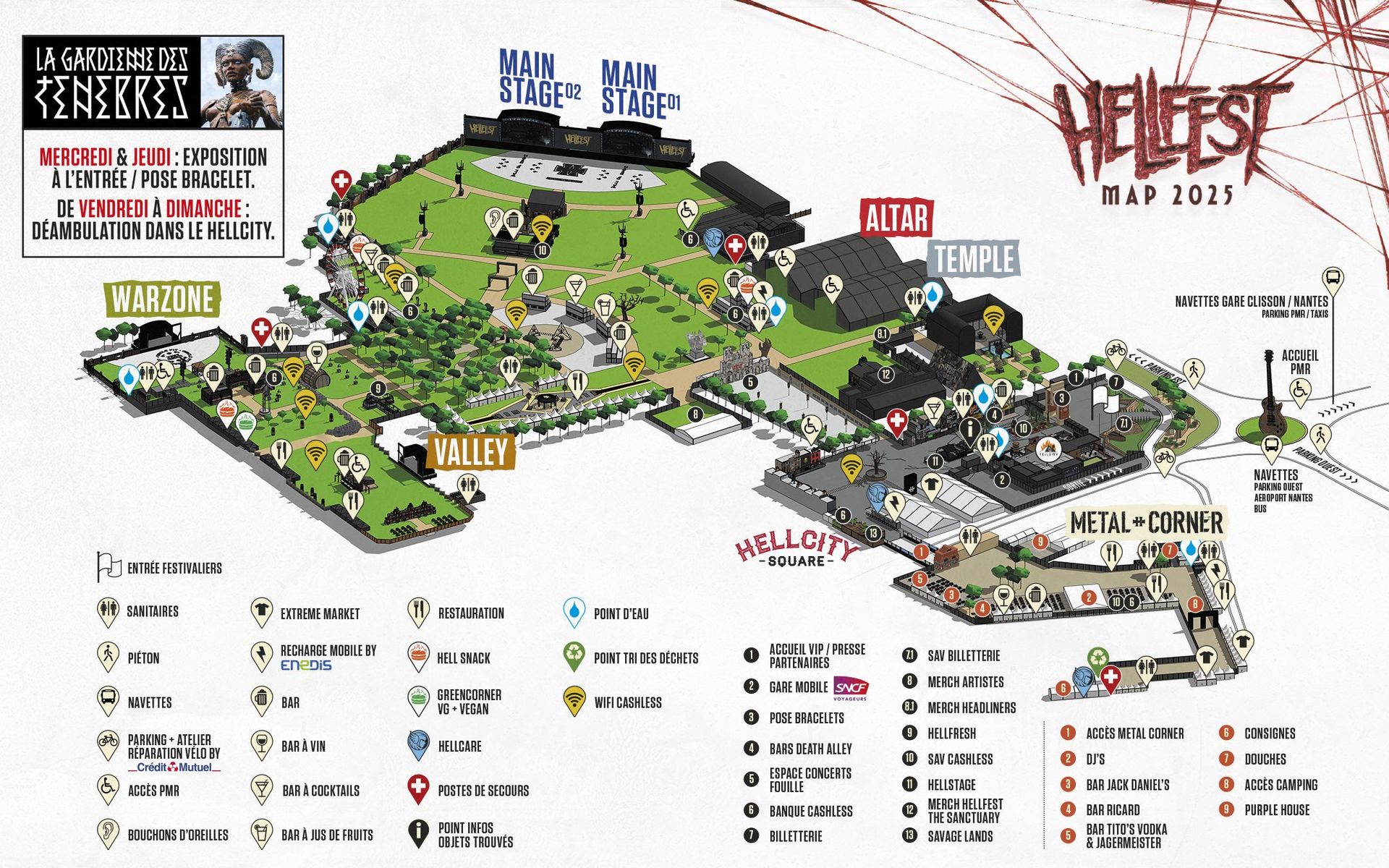 Hellfest 2025 - Map