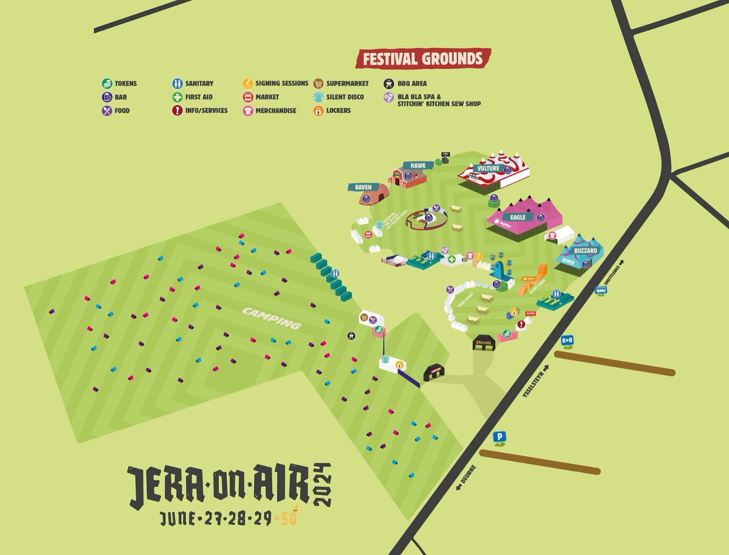 Jera On Air Festival 2024 - Map | Concerts-Metal