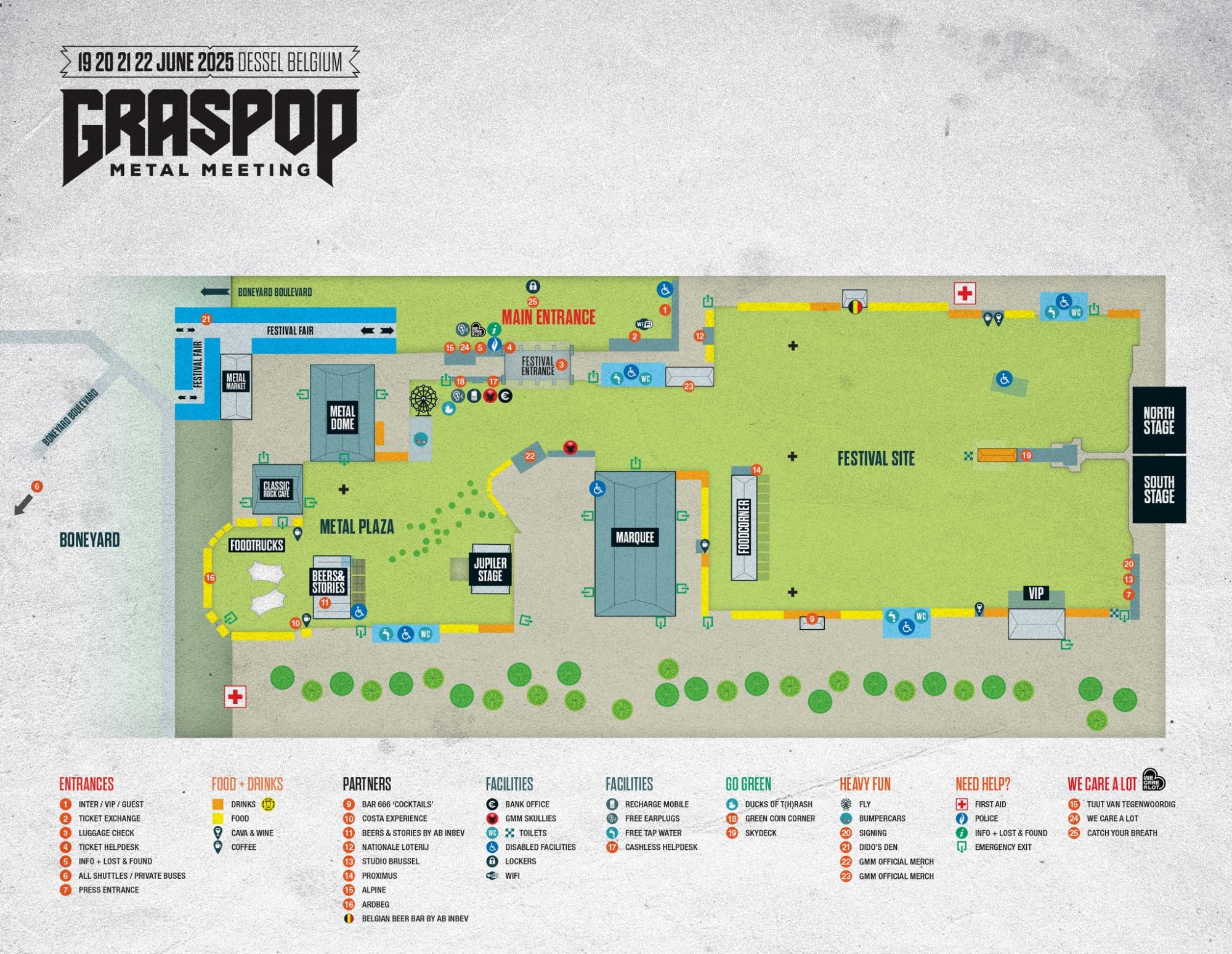 Graspop Metal Meeting 2025 - Map