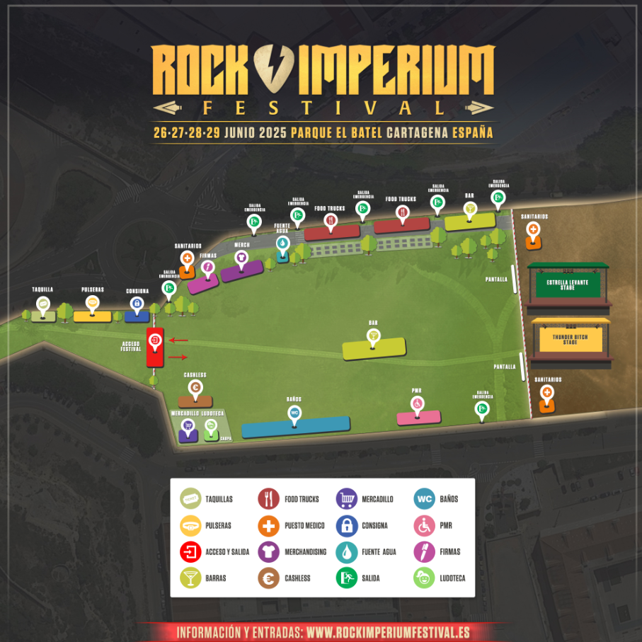 Rock Imperium Festival 2025 - Map