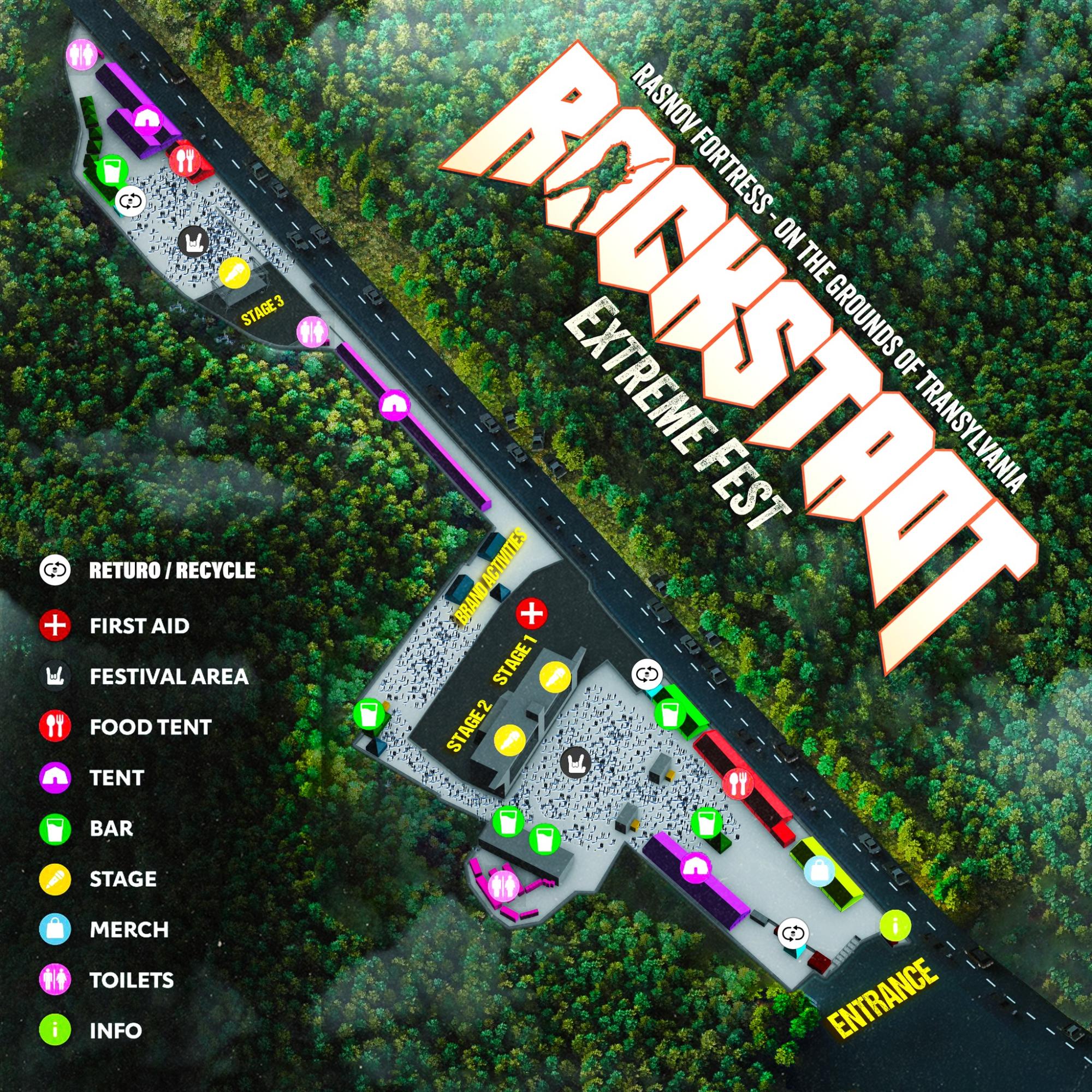 Rockstadt Extreme Fest 2025 - Map
