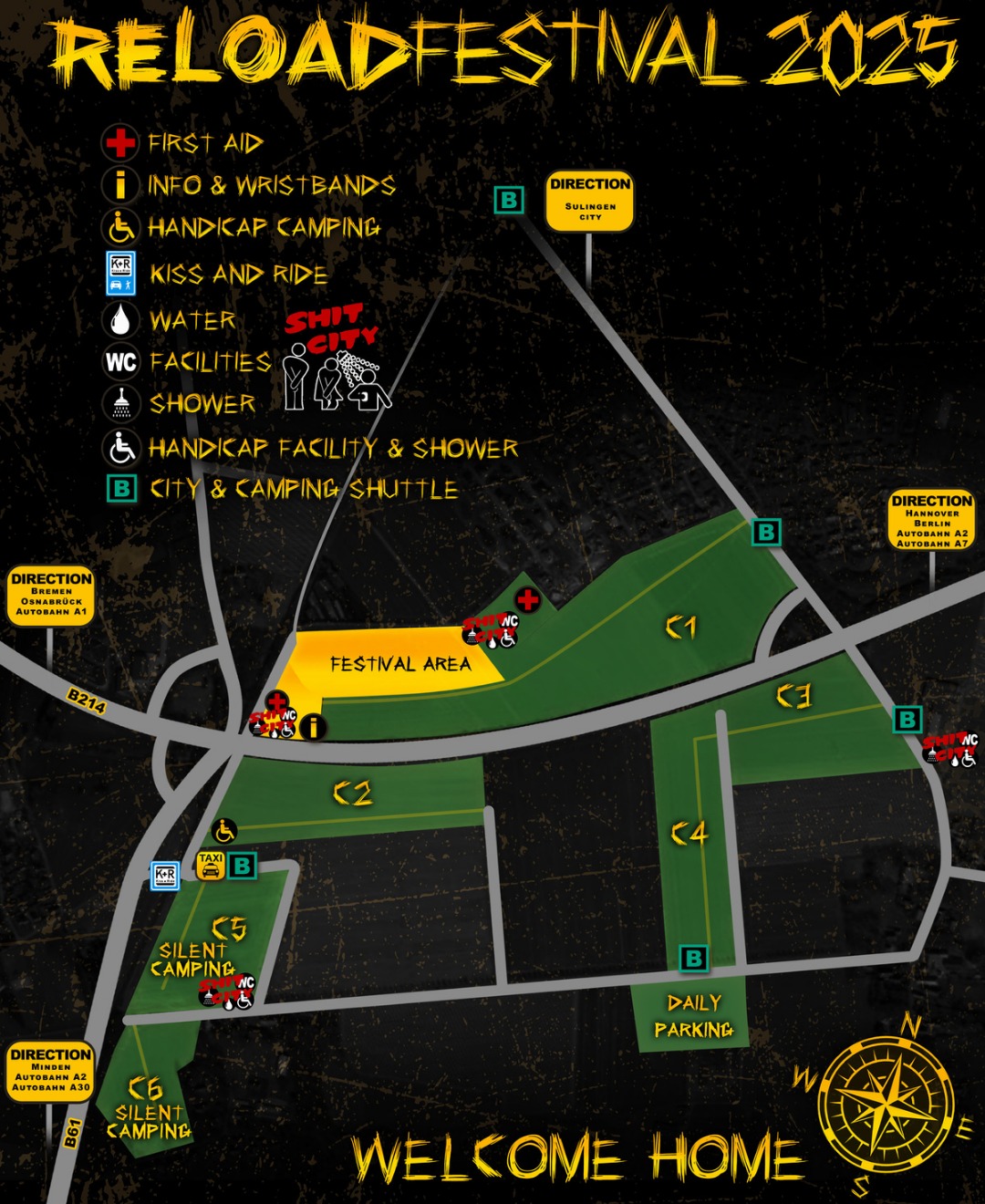 Reload Festival 2025 - Map