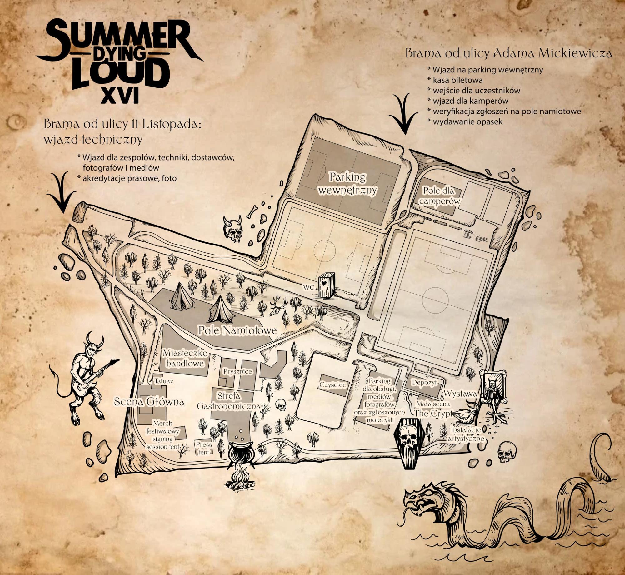 Summer Dying Loud 2025 - Map