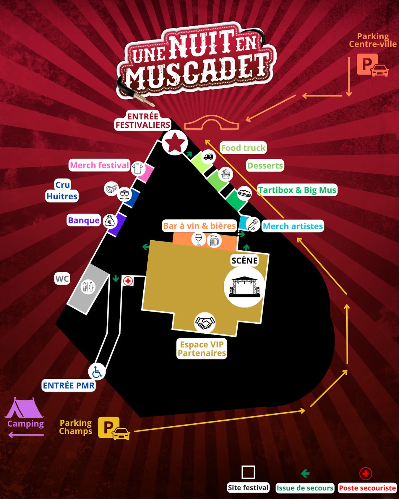 Une Nuit en Muscadet 2025 - Map