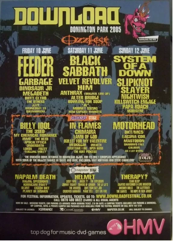 Download Festival 2005 - 10/06/2005 (3 days) - Castle Donington ...