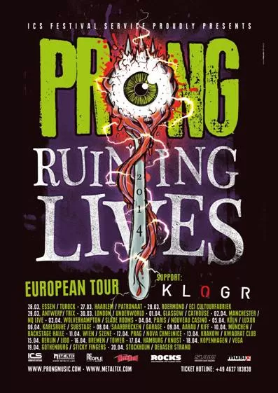 PRONG European Tour 2014 - 18/04/2014 - Copenhagen - Vega - Denmark