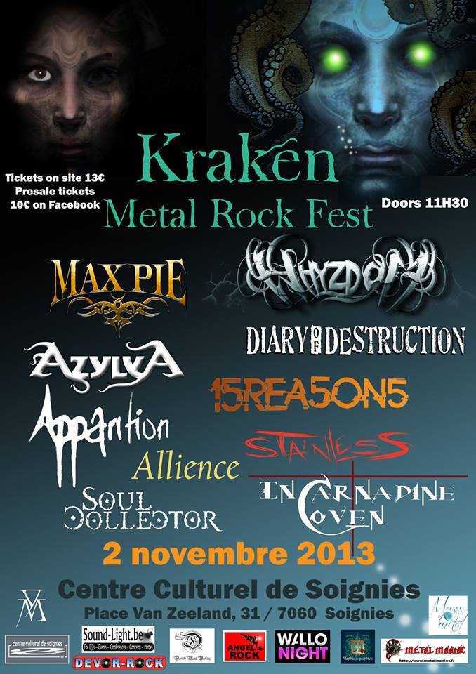 Kraken Metal Rock Fest - 02/11/2013 - Soignies - Belgium
