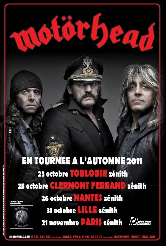 Motorhead @ Lille - 31/10/2011 - Lille - Zenith - France