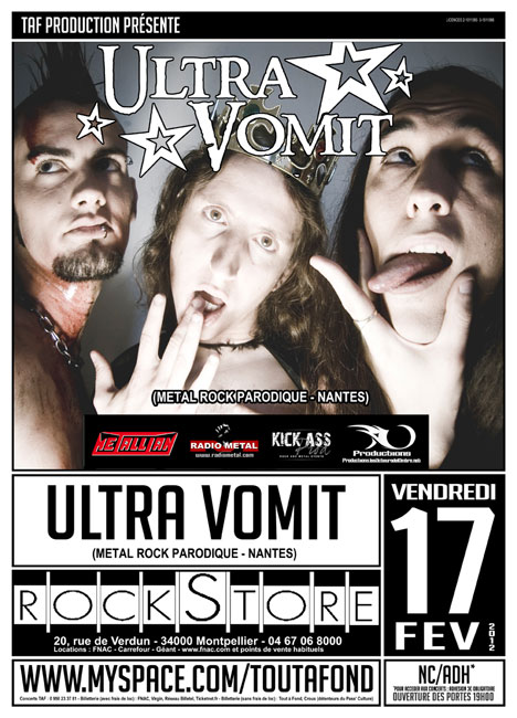 Ultra Vomit @ Montpellier - 17/02/2012 - Montpellier - Rock Store - France