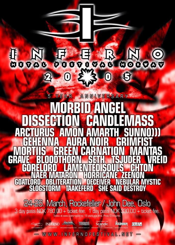 Inferno Metal Festival 2005 - 24/03/2005 (3 days) - Oslo - Norway