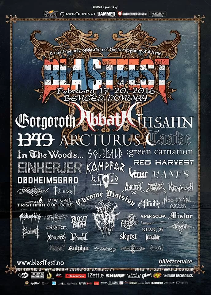 Blastfest 2016 - 17/02/2016 (4 days) - Bergen - Norway