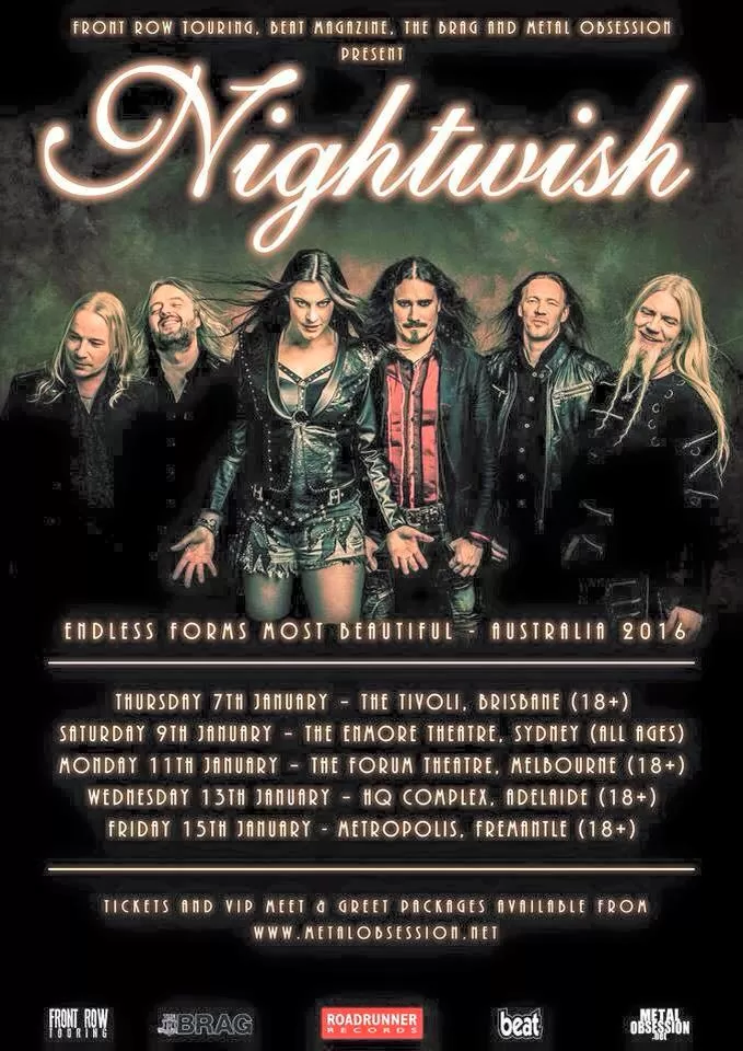 Event Nightwish - 07/01/2016 - Brisbane - The Tivoli - Australia