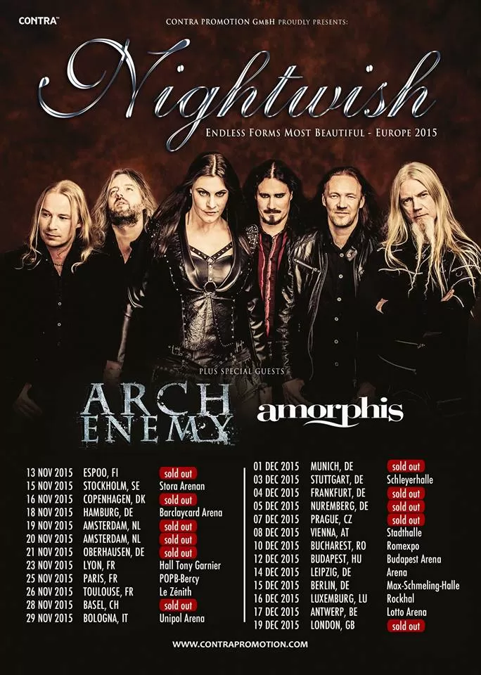 Nightwish Tour 2015 - 12/12/2015 - Budapest - Papp László Budapest ...