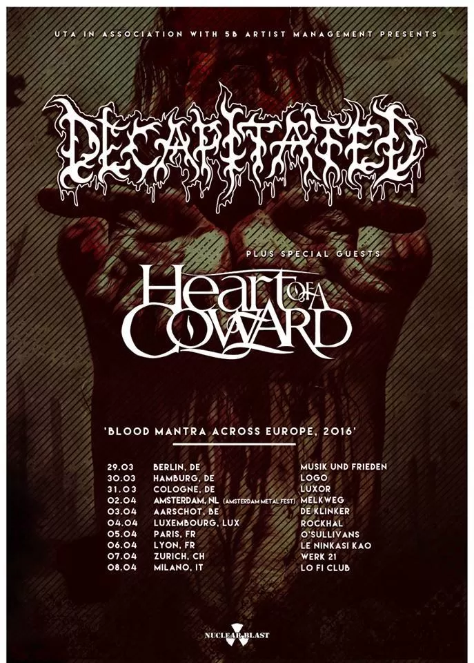 Event Decapitated - 08/04/2016 - Milano - Lo Fi - Italy