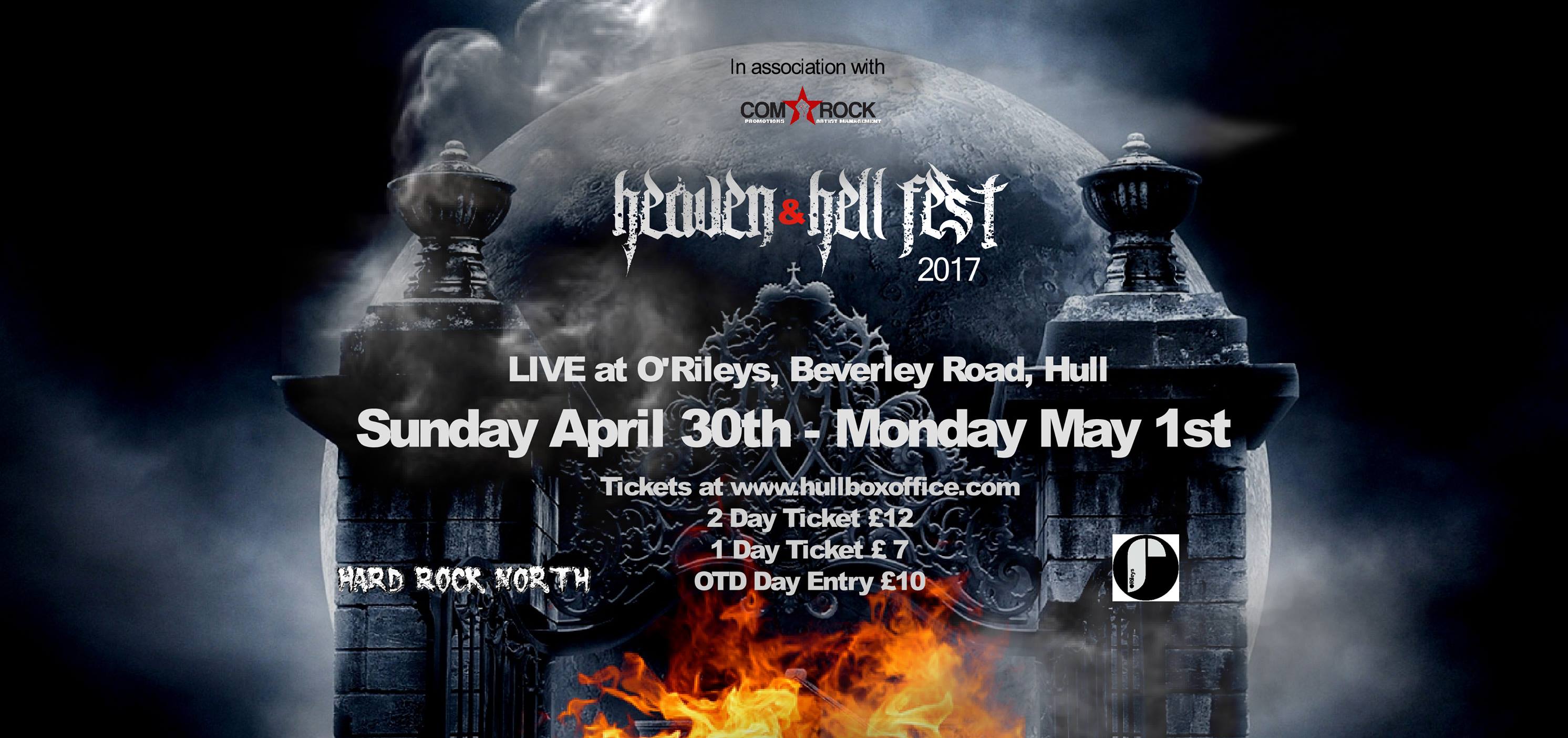 Heaven & Hell Fest 2017 - 30/04/2017 (2 days) - Kingston upon Hull ...