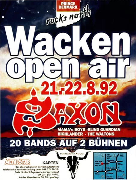 Wacken Open Air 1992 - 21/08/1992 (2 days) - Wacken - Germany