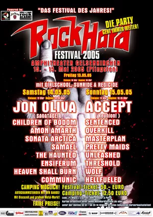 Rock Hard Festival 2005 - 13/05/2005 (3 days) - Gelsenkirchen ...
