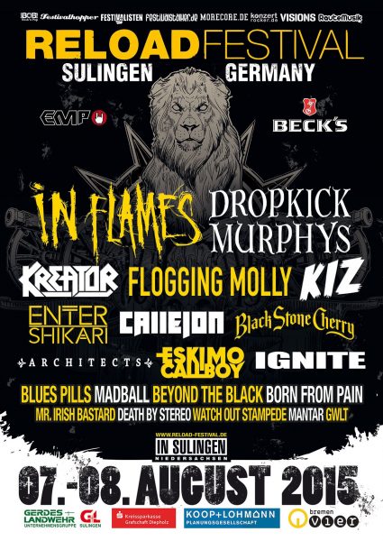 Reload Festival 2015 - 07/08/2015 (2 days) - Sulingen - Germany