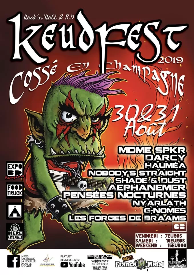 Keudfest 2019 - 30/08/2019 (2 days) - Cossé-En-Champagne - France