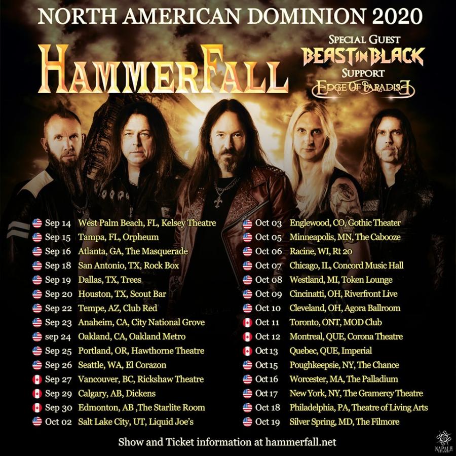 Event Hammerfall - 03/10/2020 - Denver - Herman's Hideaway - United States