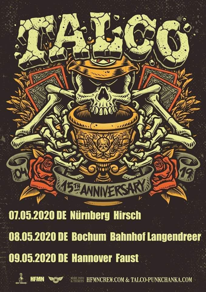 TALCO - 15th Anniversary Tour - 07/05/2020 - Nürnberg - Hirsch - Germany