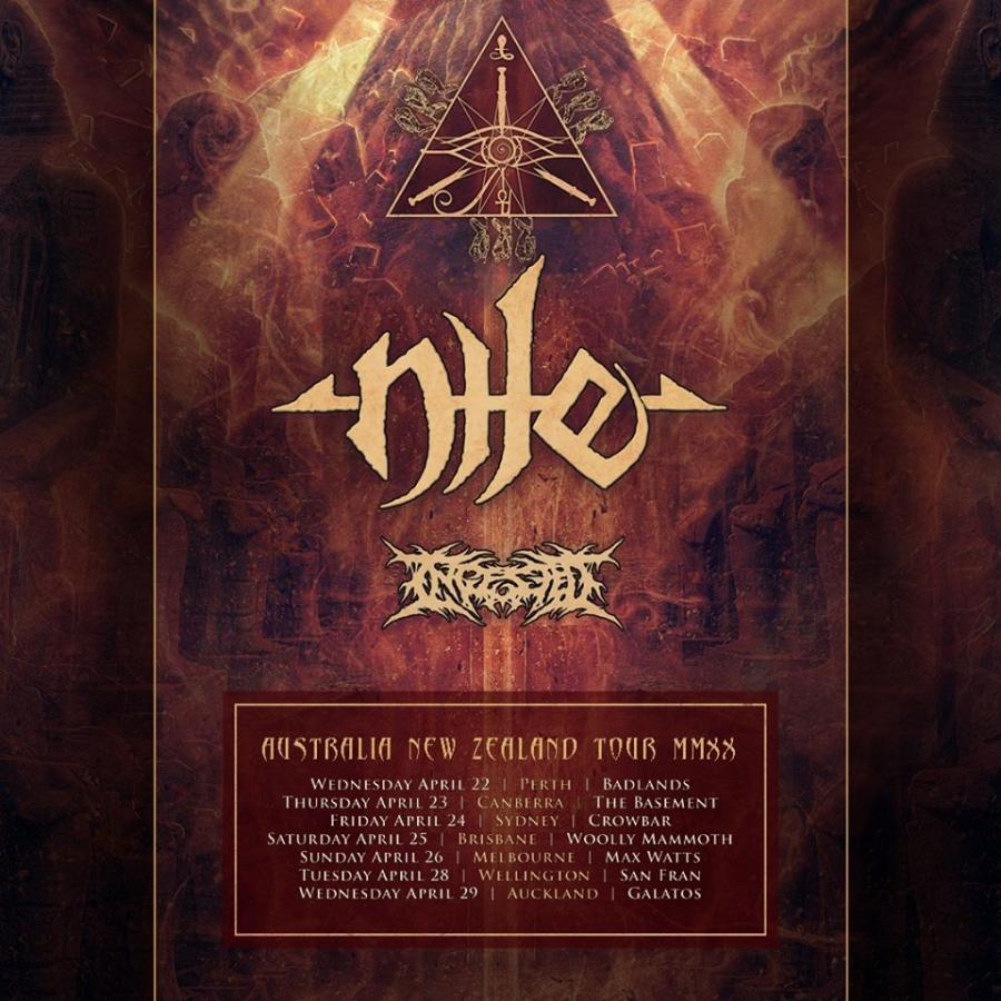 Nile + Ingested - 22/04/2020 - Perth - Badlands - Australia