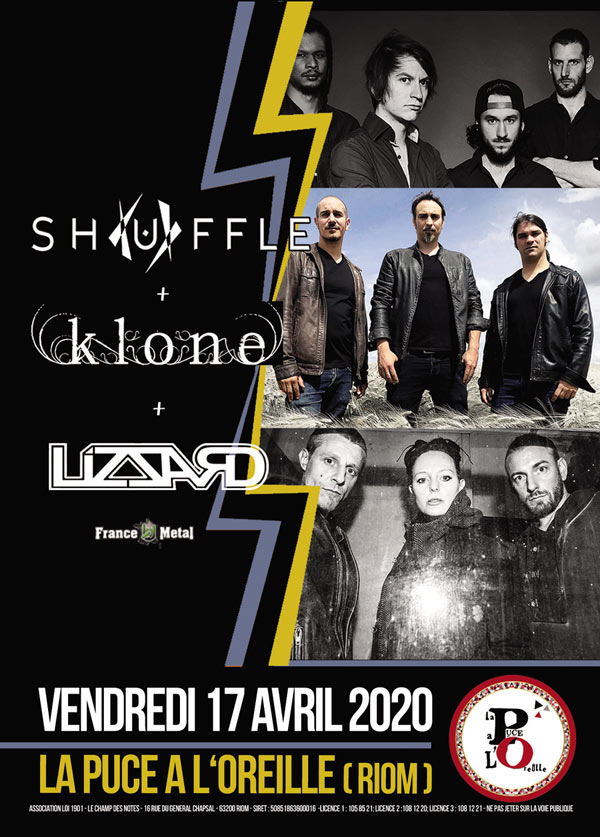 Klone - Shuffle - Lizzard - 17/04/2020 - Riom - La Puce à l'Oreille ...