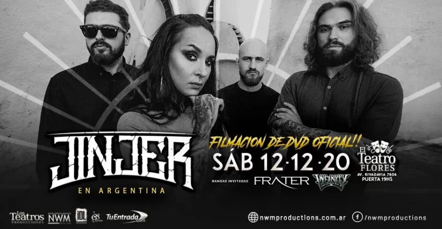 Jinjer - Latin America Tour 2020 - 12/12/2020 - Buenos Aires - Teatro ...