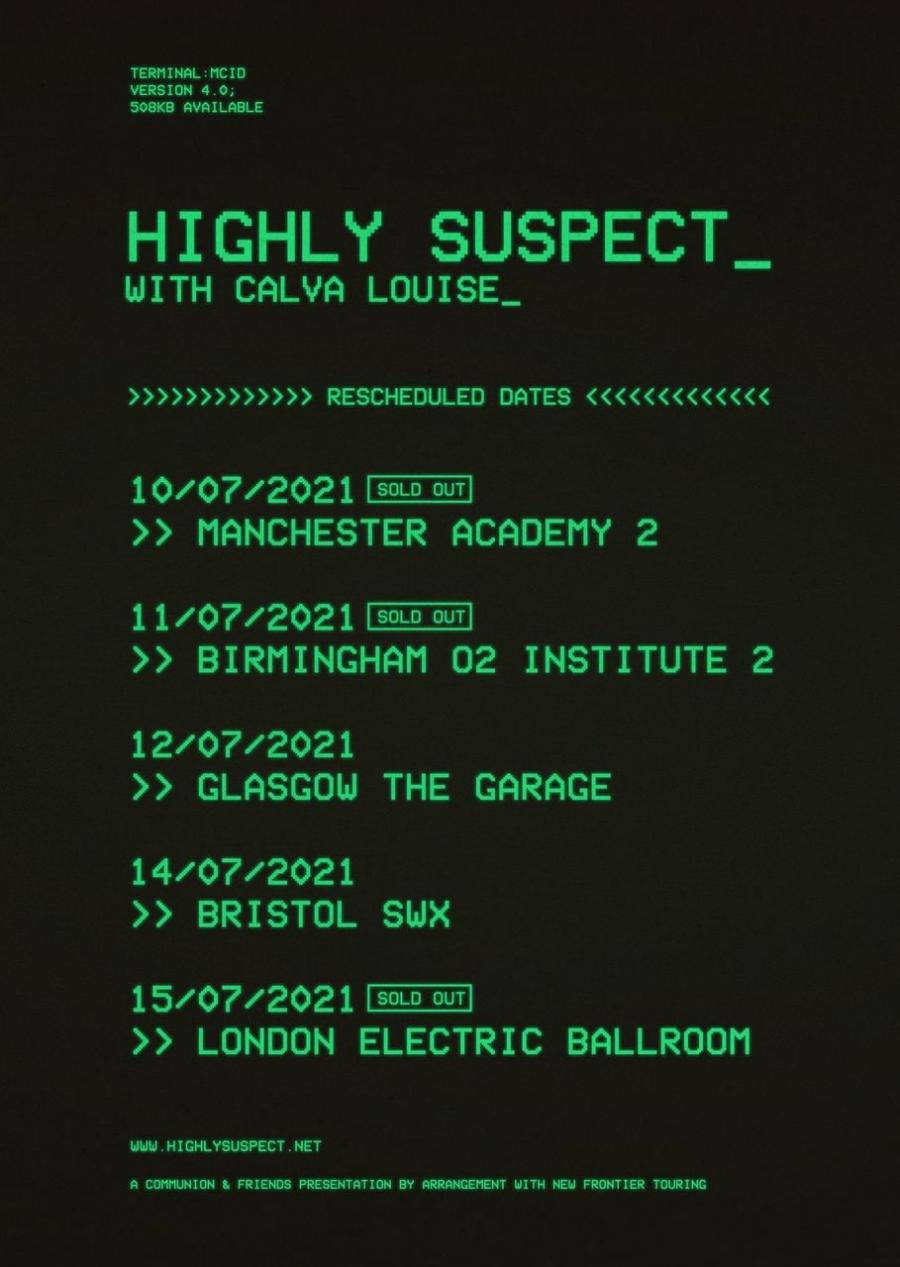 Event Highly Suspect - 01/07/2022 - London - Electric Ballroom - United ...