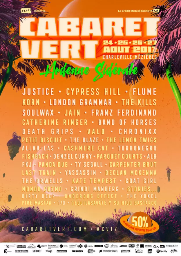 Le Cabaret Vert 2017 - 24/08/2017 (4 days) - Charleville-Mézières - France